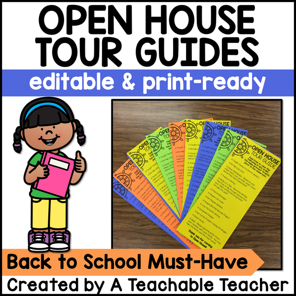 Editable Open House Tour Guides – A Teachable Teacher