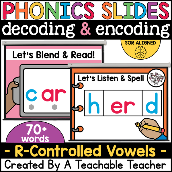Digital Phonics R-Controlled Vowel Words Google Slides for Decoding an ...
