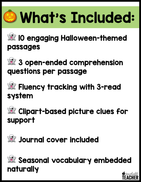 Halloween Reading Comprehension – A Teachable Teacher