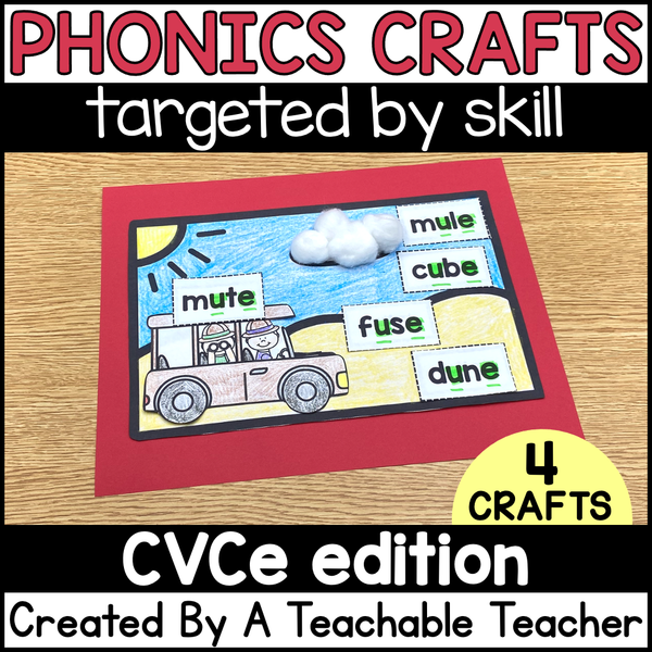 CVCe Phonics Crafts – A Teachable Teacher