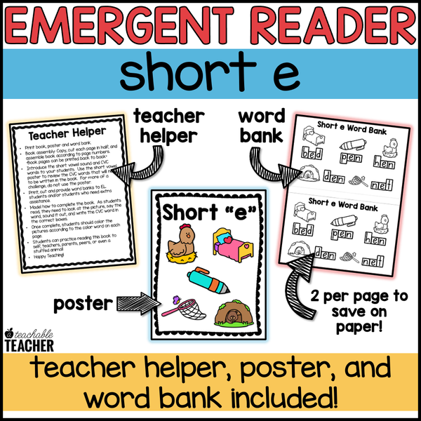 Short E Interactive Emergent Reader – A Teachable Teacher