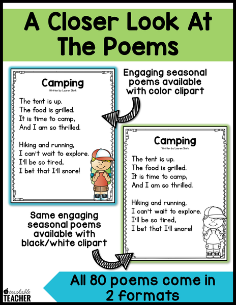 Poetry For The Year - The BUNDLE – A Teachable Teacher