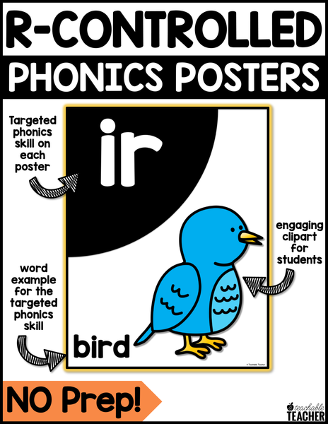 R-Controlled Phonics Posters – A Teachable Teacher