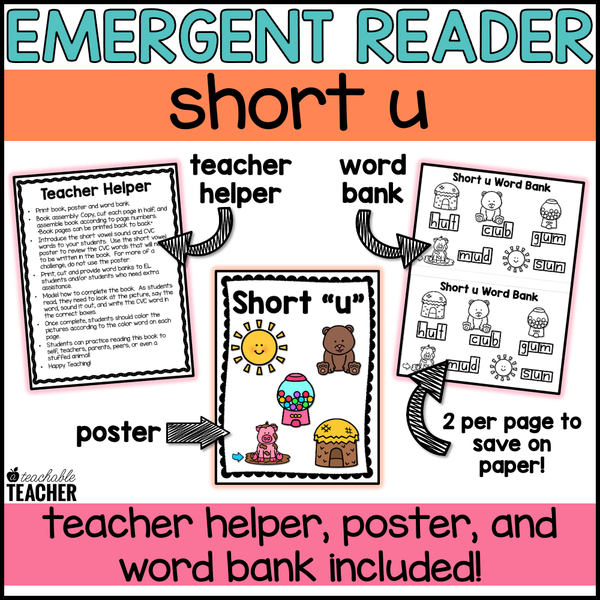 Short U Interactive Emergent Reader – A Teachable Teacher