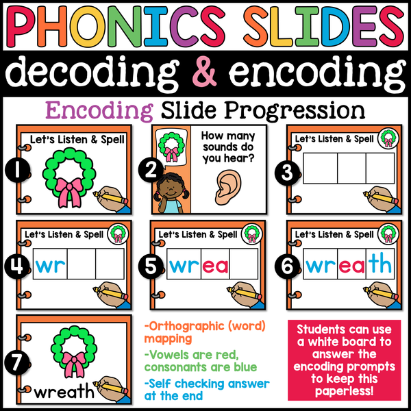 Digital Phonics Silent Letter Words Google Slides for Decoding and Enc ...