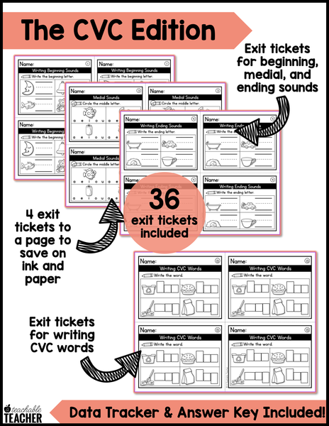 Phonics Exit Tickets- THE VERY BIG BUNDLE – A Teachable Teacher