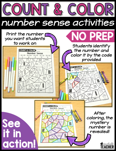 Count and Color- The Bundle- Numbers 0-20 – A Teachable Teacher
