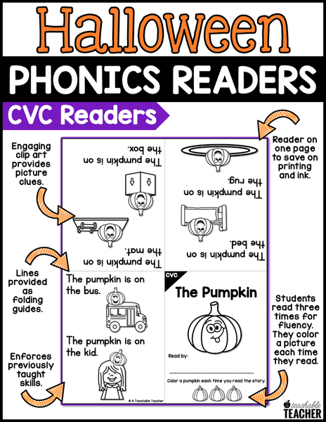 Halloween Decodable Readers – A Teachable Teacher