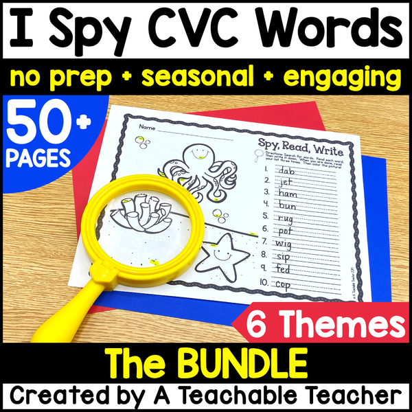 I Spy CVC Words - Summer Edition – A Teachable Teacher