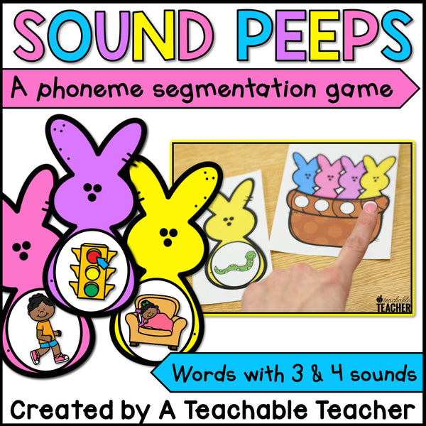 Easter/April Phonemic Awareness Activities: Segmenting & Blending Soun ...