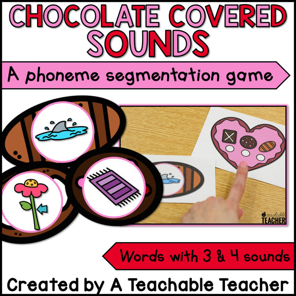 Valentine's Day/February Phonemic Awareness Activities: Segmenting & B ...