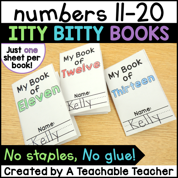 Itty Bitty Books - Numbers 11-20 – A Teachable Teacher