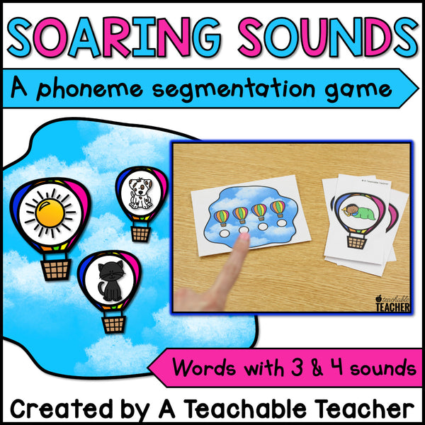 June Soaring Sounds Phonemic Awareness Activities: Segmenting & Blendi ...