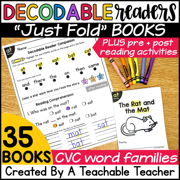 CVC Decodable Readers – A Teachable Teacher