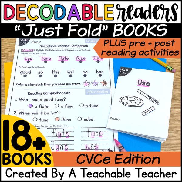 CVCe Decodable Readers – A Teachable Teacher