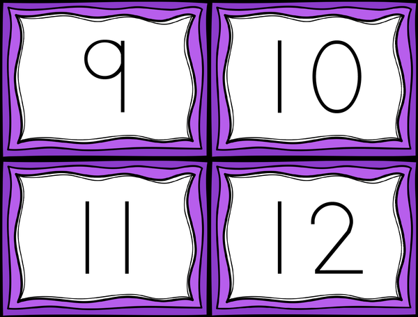 Number and Ten Frame Flashcards – A Teachable Teacher