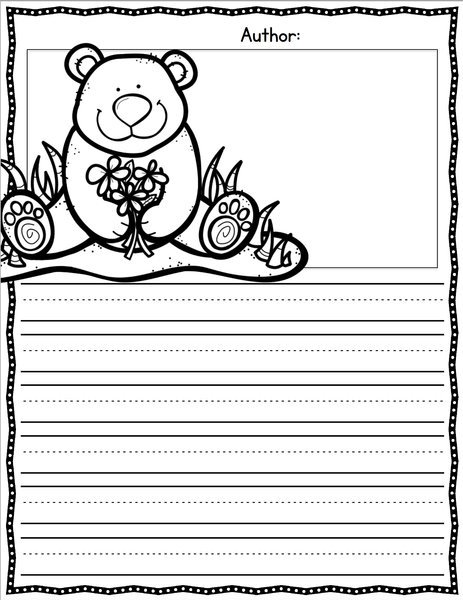 Spring Theme Writing Paper – A Teachable Teacher