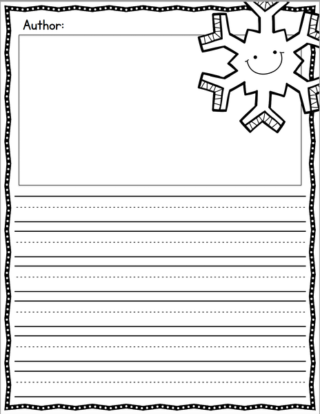 Winter Theme Writing Paper – A Teachable Teacher