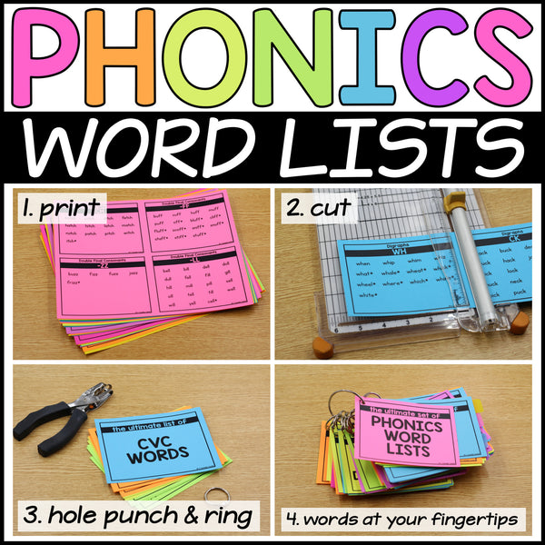 The Ultimate Set of Phonics Word Lists – A Teachable Teacher