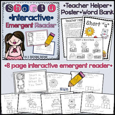 Short U Interactive Emergent Reader – A Teachable Teacher