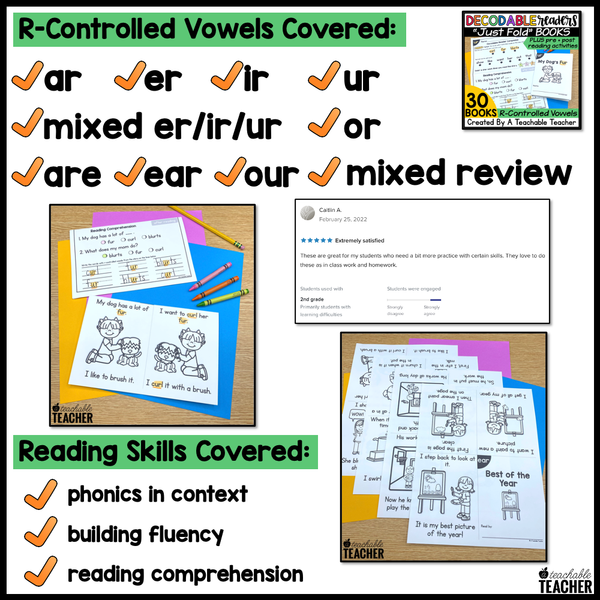 R-Controlled Vowels Decodable Readers – A Teachable Teacher