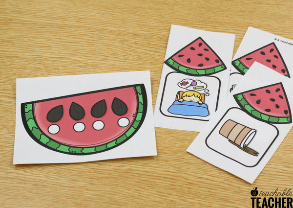 July Summer Sounds Phonemic Awareness Activities: Segmenting & Blendin ...