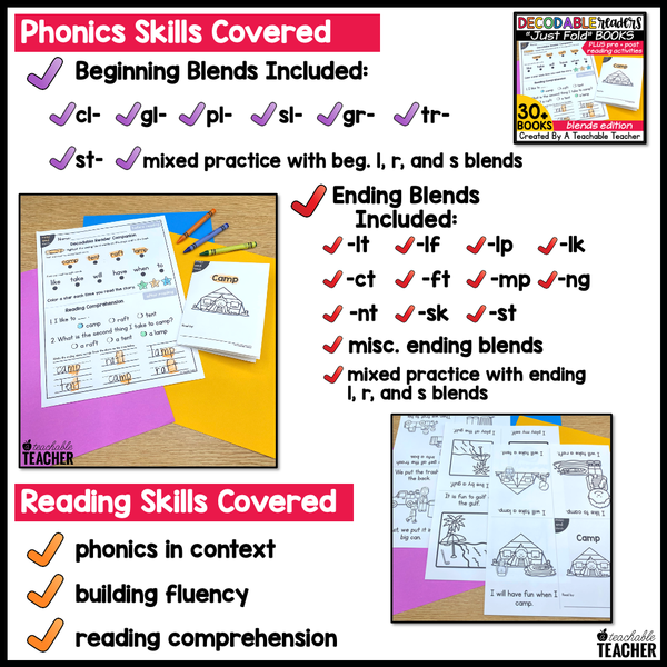 Blends Decodable Readers – A Teachable Teacher