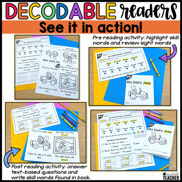 Long Vowel Teams Decodable Readers – A Teachable Teacher