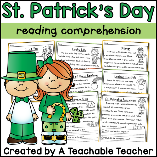 St. Patrick's Day Reading Comprehension – A Teachable Teacher