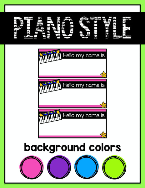 Editable Rockstar Name Tags – A Teachable Teacher