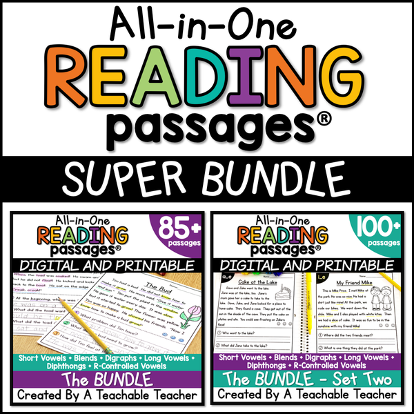 All-in-One Reading Passages SUPER BUNDLE – A Teachable Teacher