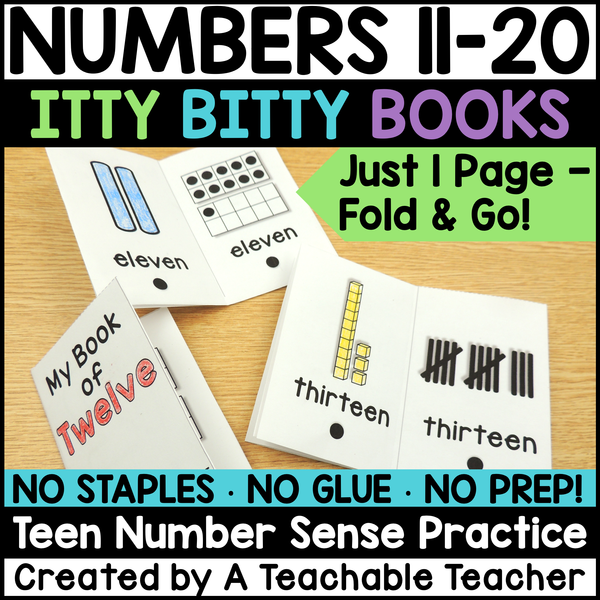 Itty Bitty Books - Numbers 11-20 – A Teachable Teacher