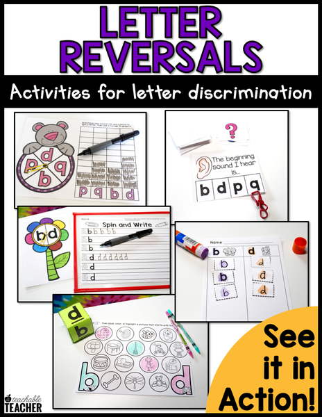 Letter Reversals - Activities for Letter Discrimination – A Teachable ...
