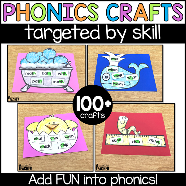 Phonics Crafts Growing BUNDLE – A Teachable Teacher