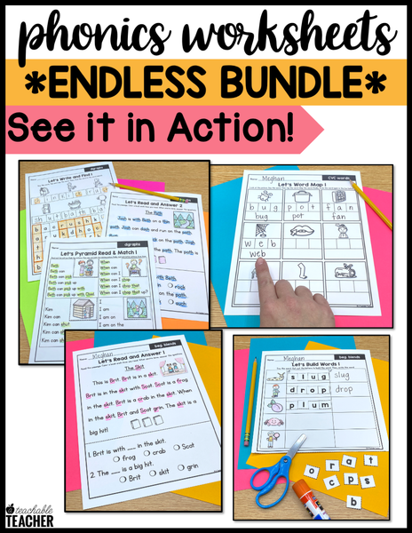 Phonics Worksheets - The Science of Reading Worksheet BUNDLE – A ...