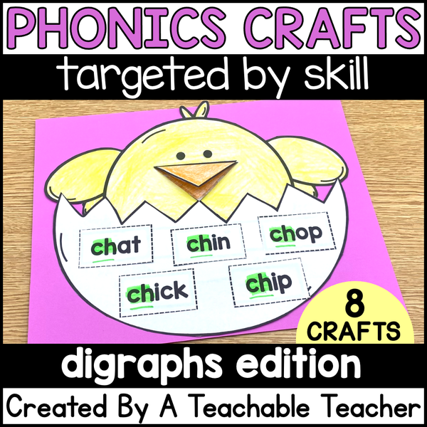 Digraph Phonics Crafts – A Teachable Teacher