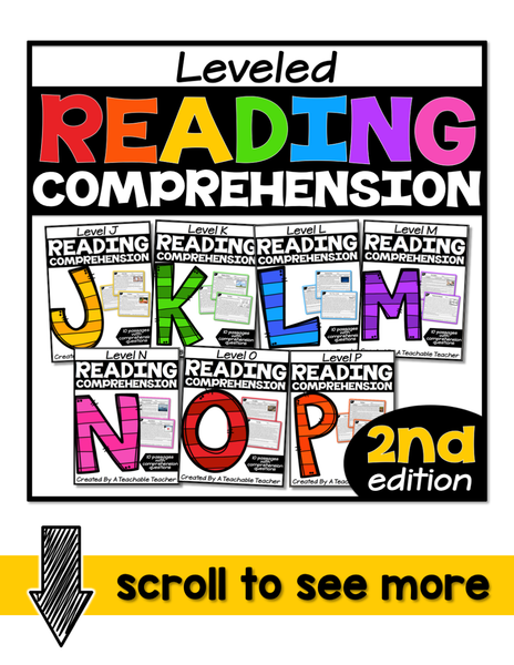 Leveled Reading Passages J-P BUNDLE – A Teachable Teacher