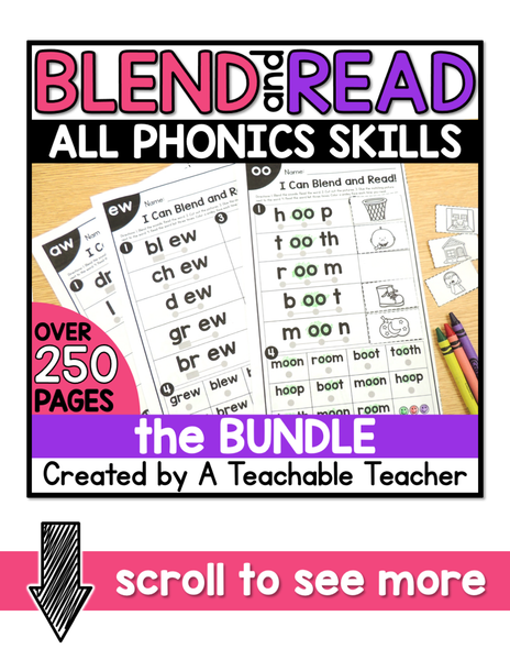Blend and Read - The BUNDLE – A Teachable Teacher