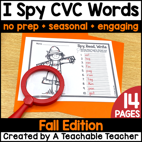 I Spy CVC Words - Fall Edition – A Teachable Teacher