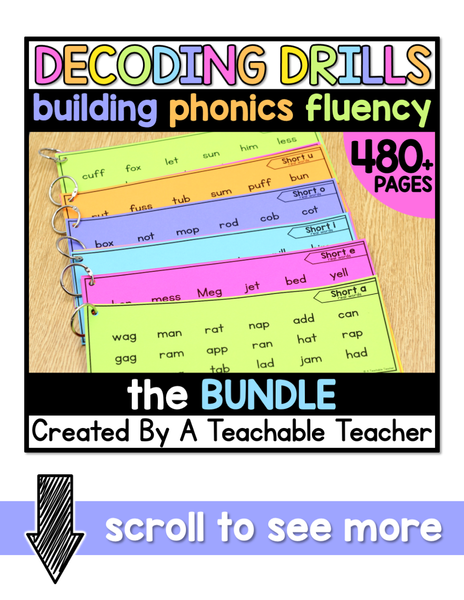 Decoding Drills- The Bundle – A Teachable Teacher