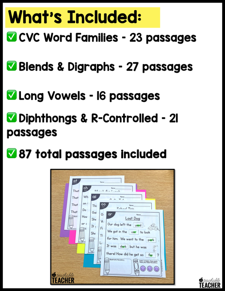 Interactive Reading Passages - The BUNDLE – A Teachable Teacher