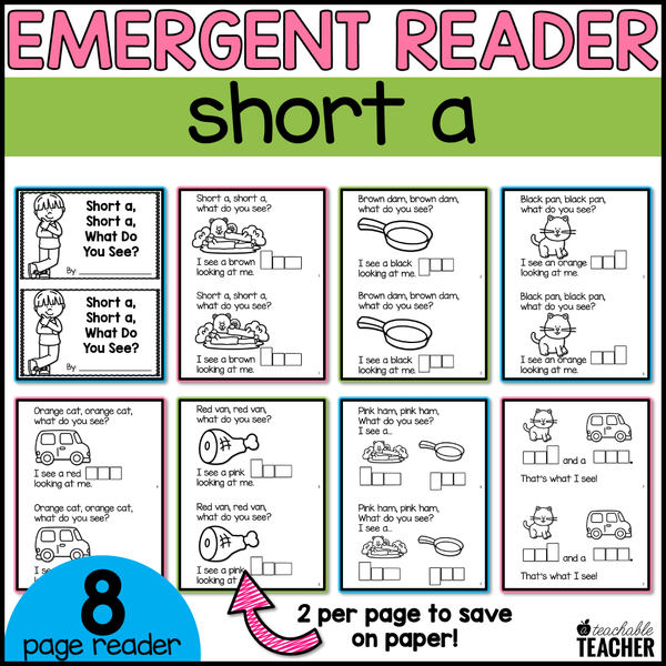 Short A Interactive Emergent Reader – A Teachable Teacher