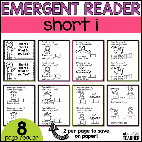 Short I Interactive Emergent Reader – A Teachable Teacher