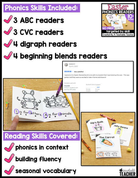 Easter Decodable Readers – A Teachable Teacher