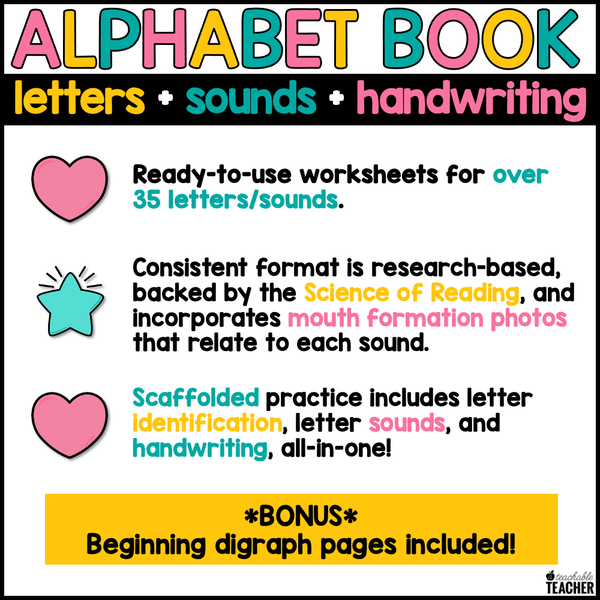 Letter Identification and Sounds Activities Alphabet Tracing Worksheet ...