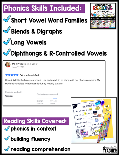 Interactive Reading Passages - The BUNDLE – A Teachable Teacher