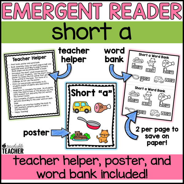 Short A Interactive Emergent Reader – A Teachable Teacher