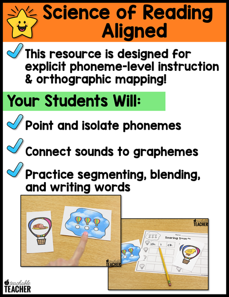 Phonemic Awareness Games Blending & Segmenting Mats - The BUNDLE – A ...