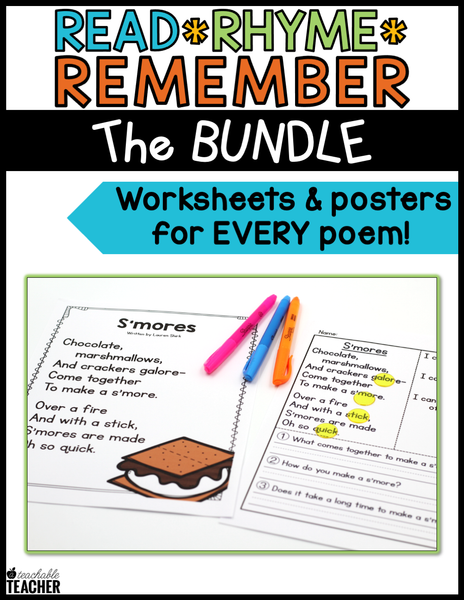 Read Rhyme Remember - The BUNDLE – A Teachable Teacher