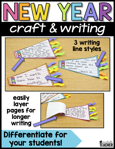 New Years Craft and Writing Activity – A Teachable Teacher